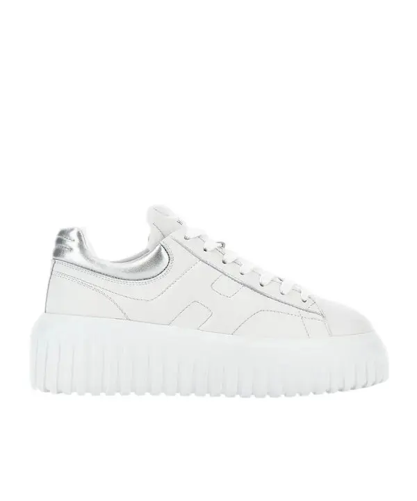 Hogan Logo Printed Low-top Sneakers - White