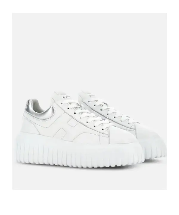 Hogan Logo Printed Low-top Sneakers - White