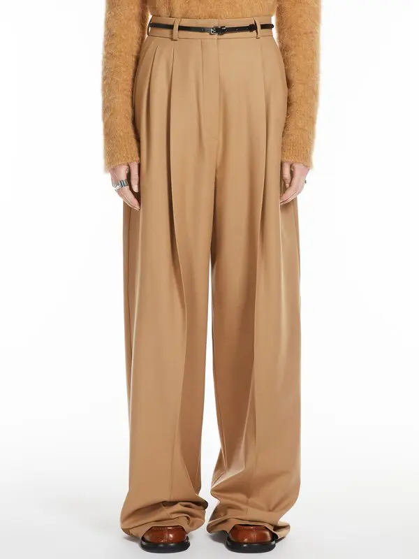 Sportmax Belted Wide Leg Pants