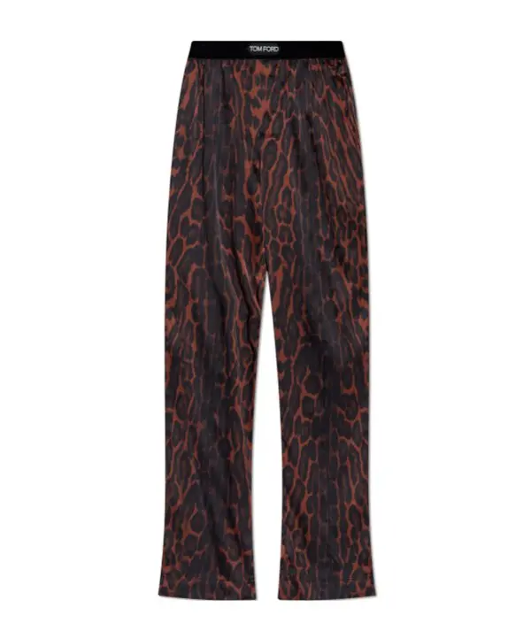 TOM FORD Elastic Waist Casual Pants - Black