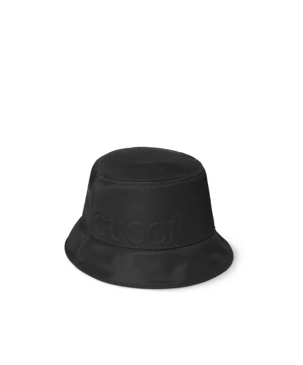 Gucci Logo Embroidered Bucket Hat