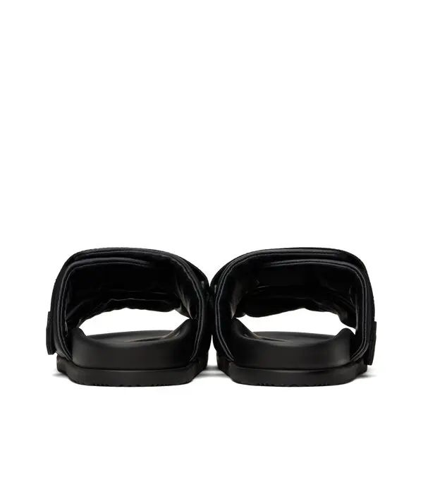 Moncler Grained Leather Summer Slides