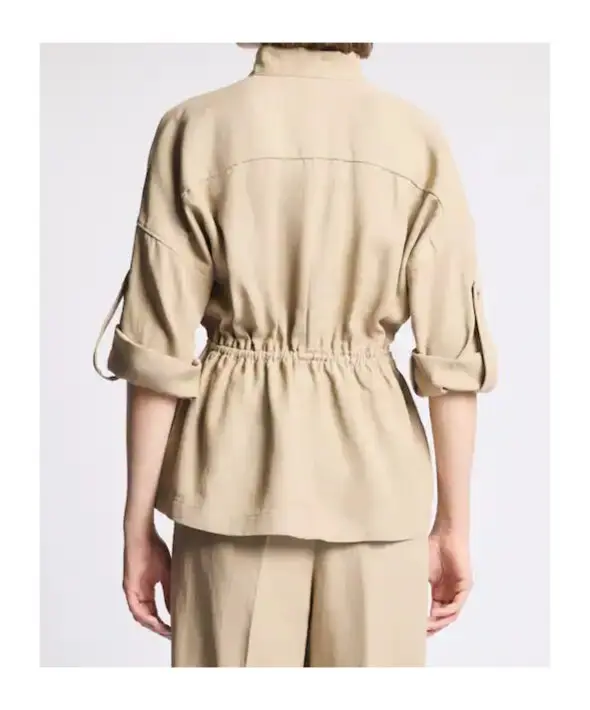 FAY Drawstring Overshirt Jacket - Nude