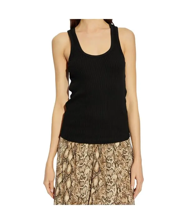 Isabel Marant Étoile Thea Ribbed Tank Top - Black