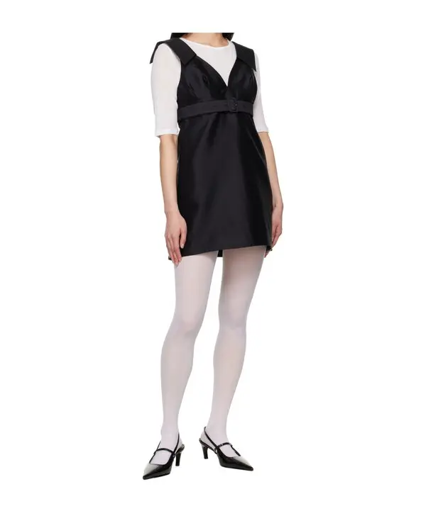 SHUSHU/TONG A-line Dress With Lapel And Belt