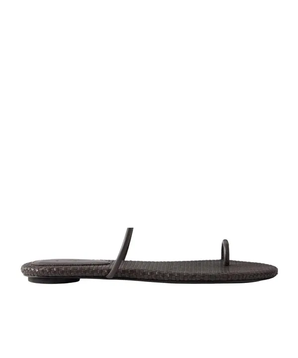ST. AGNI Woven Leather Sandals
