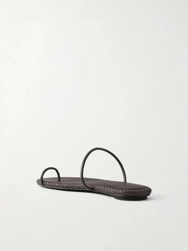 ST. AGNI Woven Leather Sandals