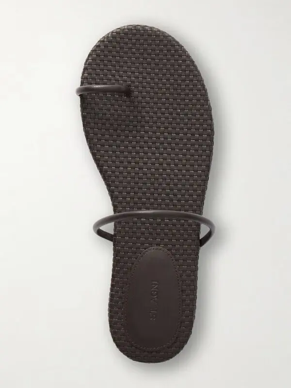 ST. AGNI Woven Leather Sandals