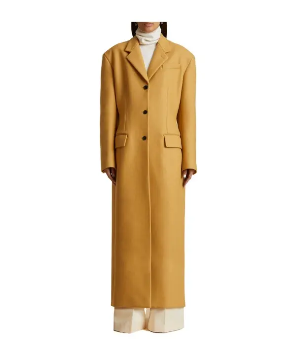 Khaite The Bontin Single-breasted Coat - Brown