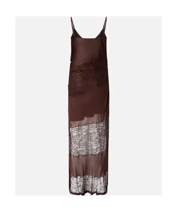 Pinko Lace-panelled Maxi Dress