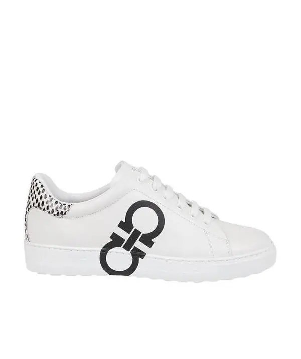 FERRAGAMO Gancini Logo Printed Sneakers