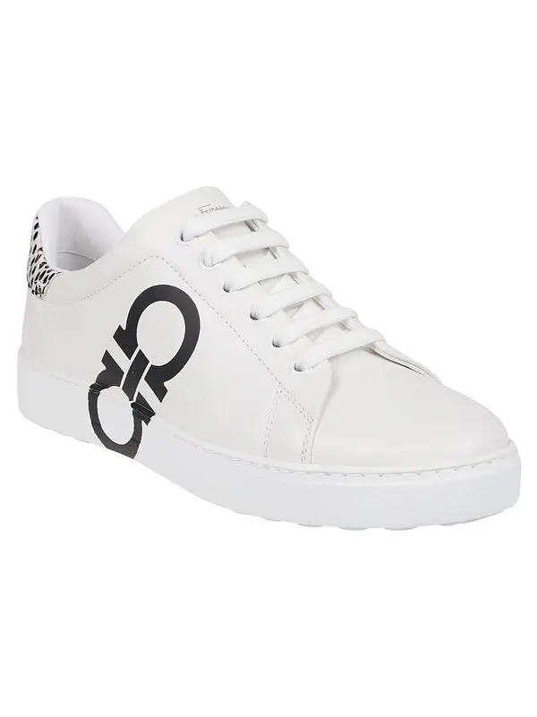 FERRAGAMO Gancini Logo Printed Sneakers