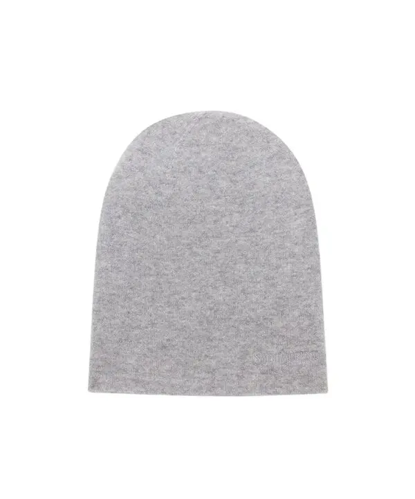 Saint Laurent Logo Embroidered Knit Beanie - Graphite