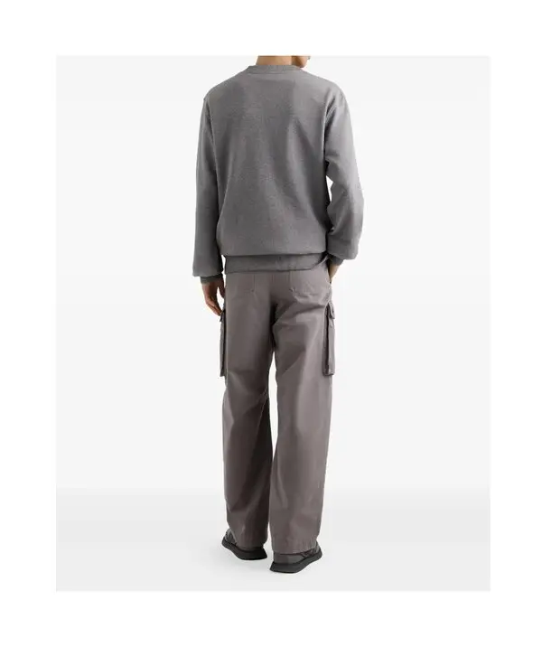 Dolce & Gabbana Logo Embroidered Sweatshirt - Mixed Ash