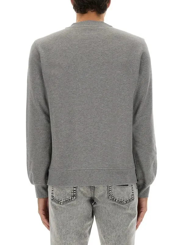 Dolce & Gabbana Logo Embroidered Sweatshirt - Mixed Ash