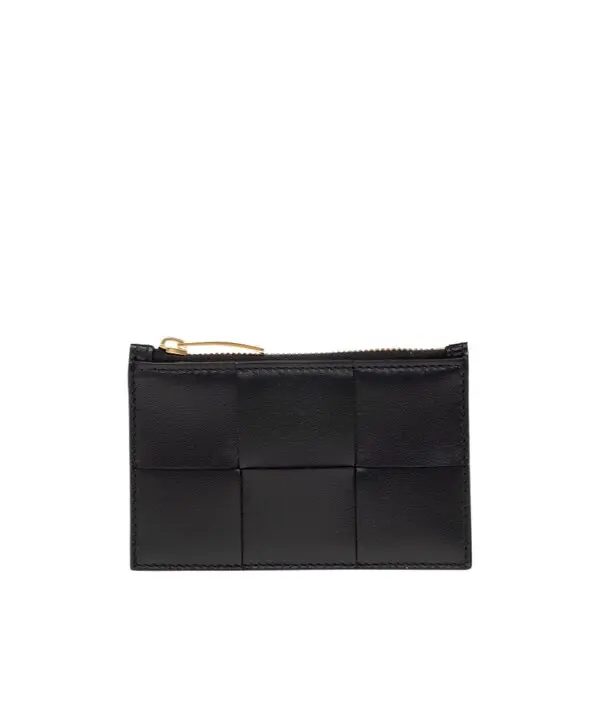 Bottega Veneta Logo Card Bag - Black