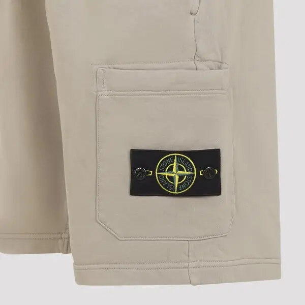 Stone Island Regular Fit Jogger Shorts - Nude