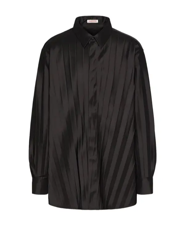 Valentino Garavani Pleated Concealed Fastened Shirt