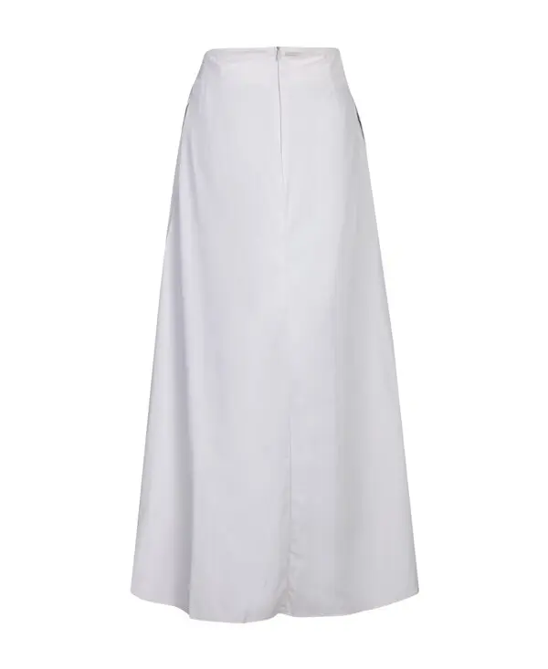 Herno Gathered Detail Midi Skirt - White