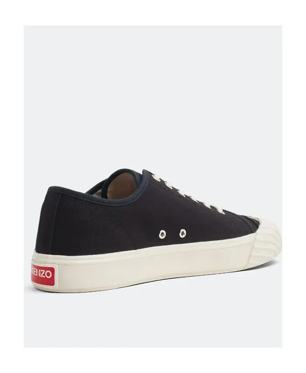 Kenzo Flower Embroidered Lace-up Sneakers - Black