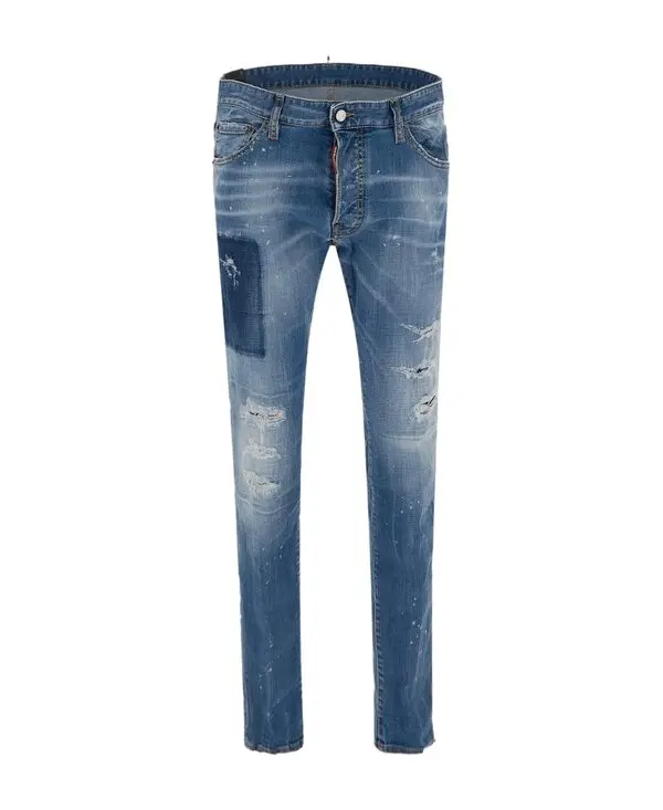 Dsquared2 Distressed Skinny Jeans - Blue
