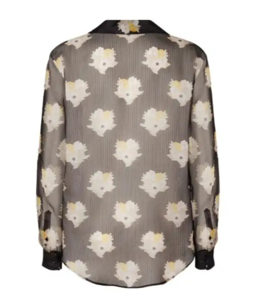Fendi Floral Printed Oversized Shirt - Black
