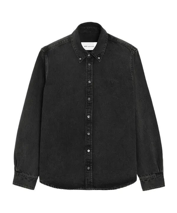 Ami De Coeur Denim Shirt - Grey