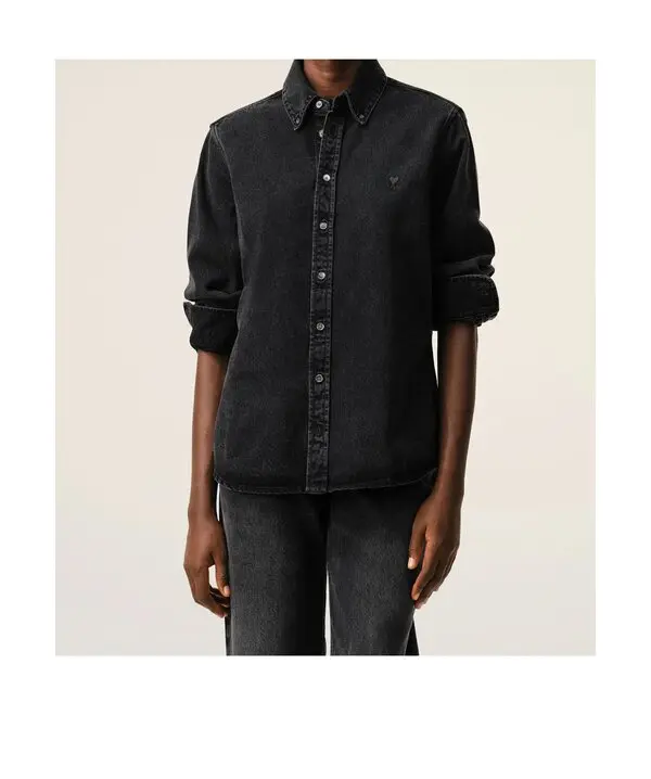 Ami De Coeur Denim Shirt - Grey