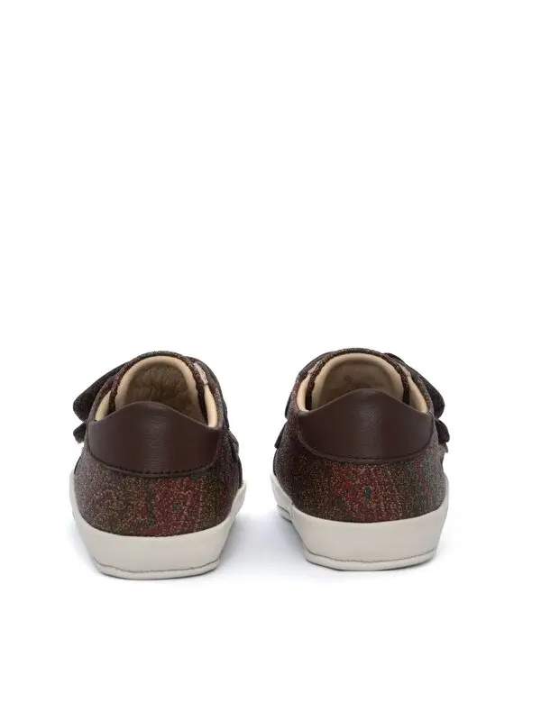 Etro Paisley-print Double Strap Sneakers - Black