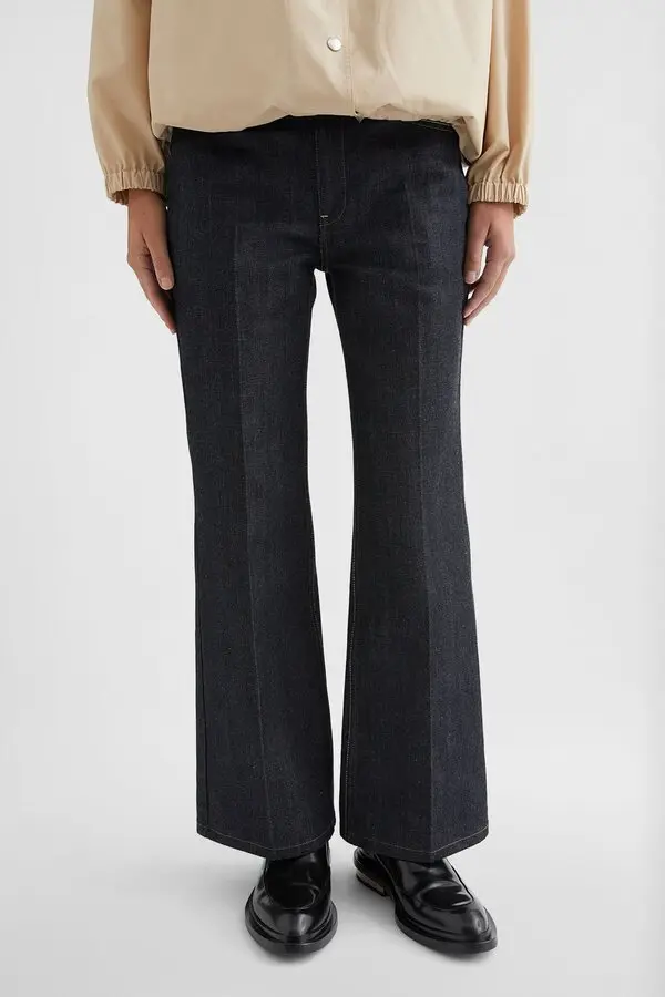 JIL SANDER Flared Bell-bottom Jeans - Smart Blue