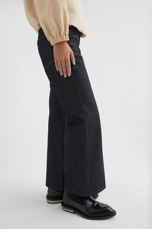 JIL SANDER Flared Bell-bottom Jeans - Smart Blue