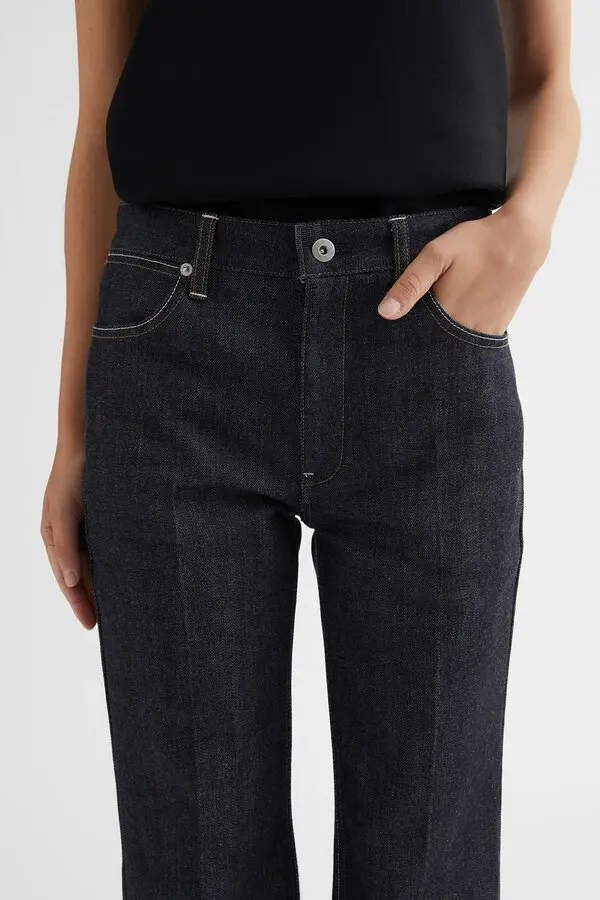 JIL SANDER Flared Bell-bottom Jeans - Smart Blue