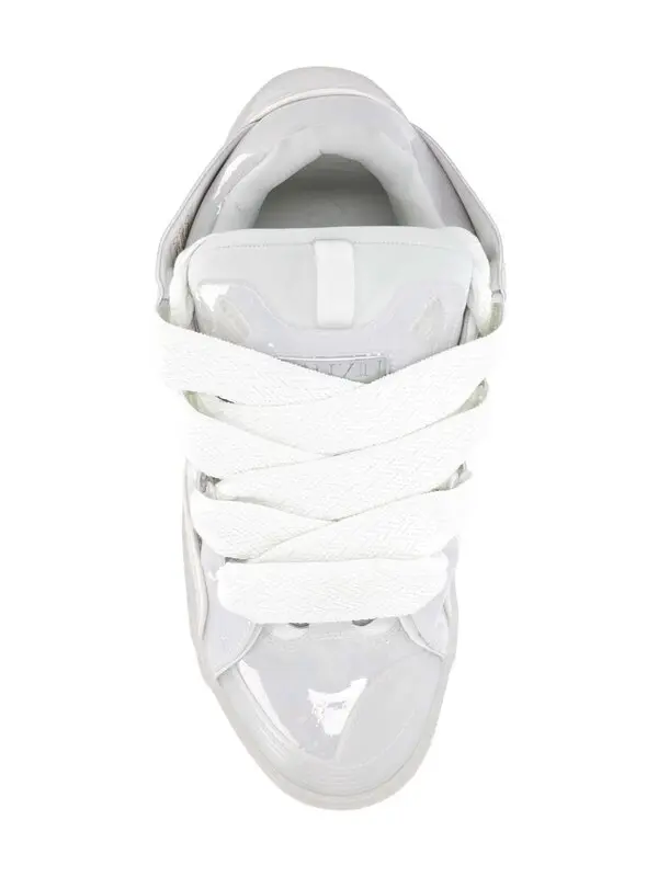 LANVIN Curb Lace-up Sneakers - White