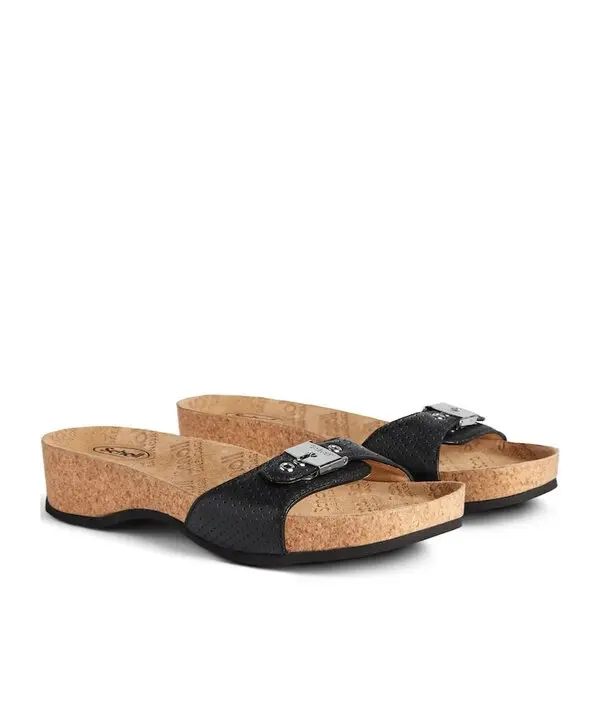 Balenciaga X Scholl Perforated Lambskin Sandals