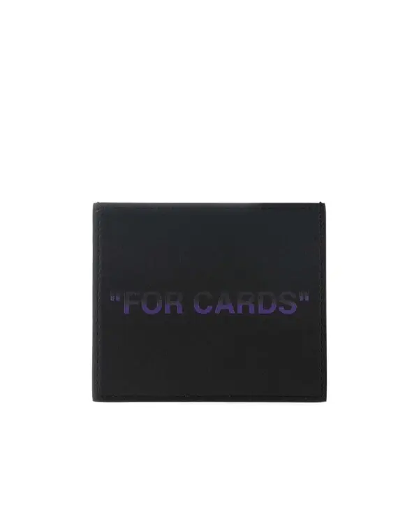 Off-White Leather Cardholder - Black