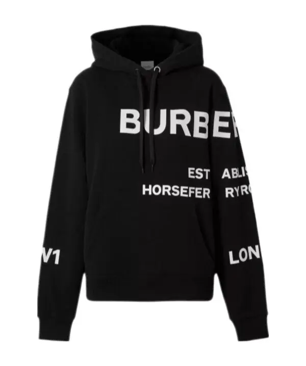 Burberry Horseferry Print Hoodie - Black