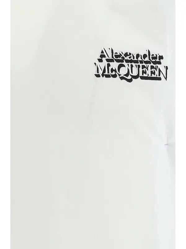 Alexander McQueen Logo Embroidered Crewneck T-shirt