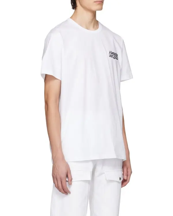 Alexander McQueen Logo Embroidered Crewneck T-shirt