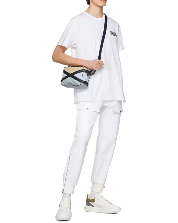 Alexander McQueen Logo Embroidered Crewneck T-shirt