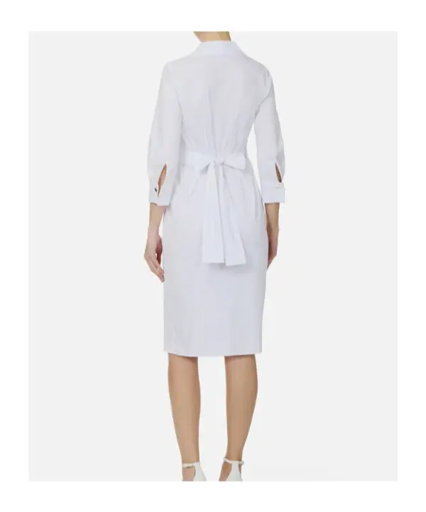 Elisabetta Franchi Wraparound Midi Dress With Embellished Cuffs