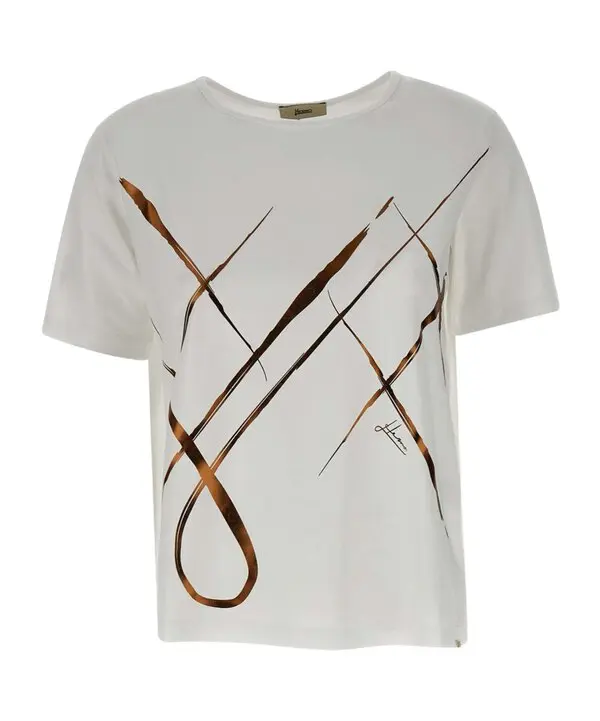 Herno Graphic Printed Crewneck T-shirt - Gray
