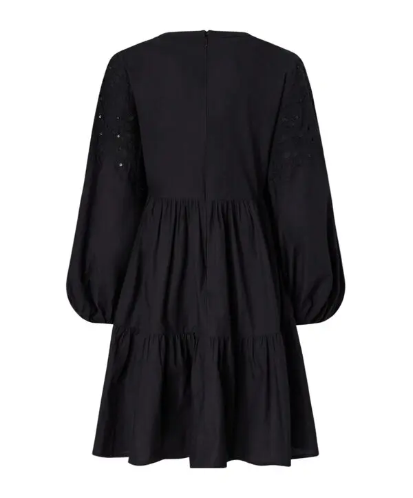 Pinko Embellished Openwork Mini Dress - Black