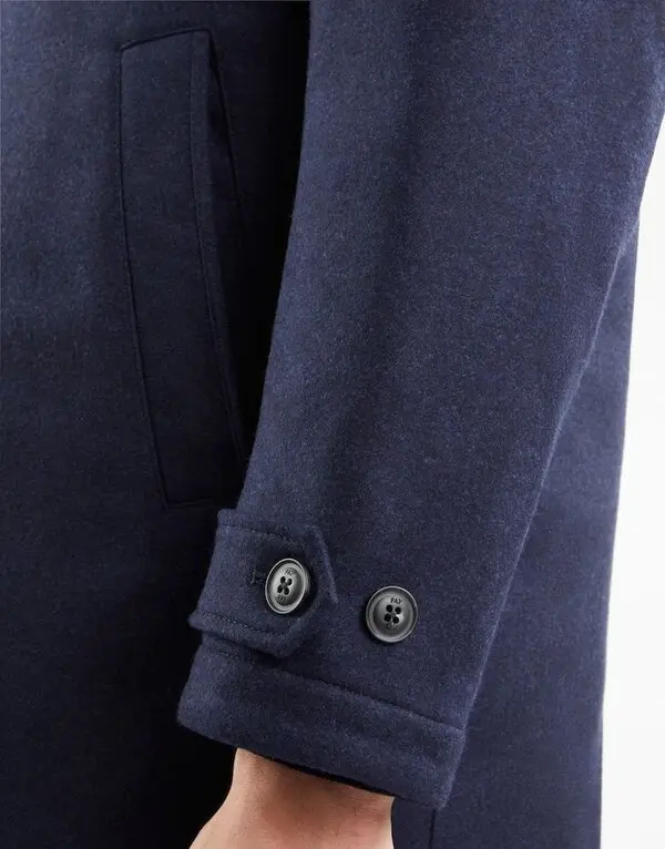 FAY Morning Coat With Welt Pockets And Button Cuffs - Blue