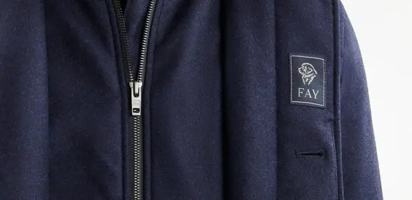 FAY Morning Coat With Welt Pockets And Button Cuffs - Blue