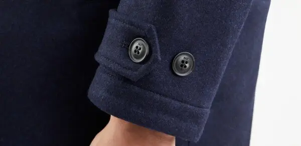 FAY Morning Coat With Welt Pockets And Button Cuffs - Blue