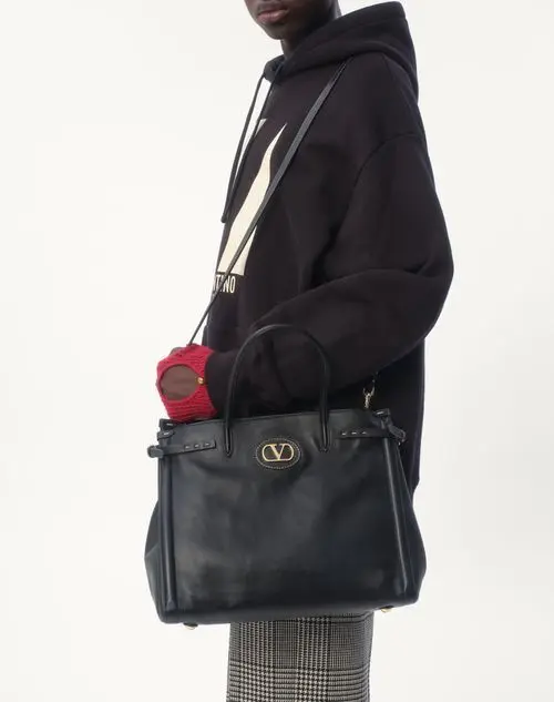 Valentino Garavani Vlogo Plaque Top Handle Bag