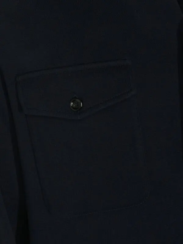 LARDINI Button-up Shirt Jacket - Black