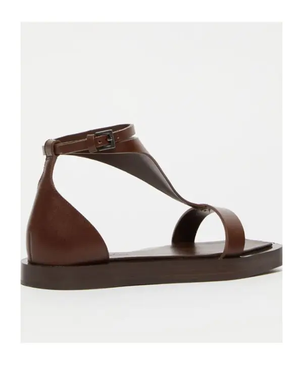 Max Mara Buckle Detailed Open Toe Sandals