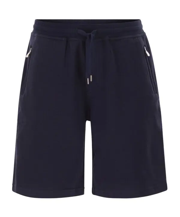 Brunello Cucinelli Drawstring Shorts With Zip Pockets - Black
