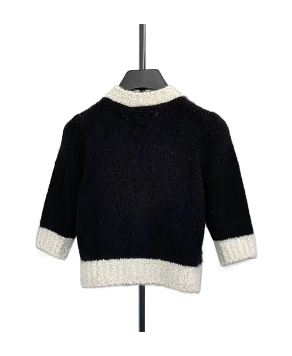 Prada V-neck Cropped Button-front Cardigan